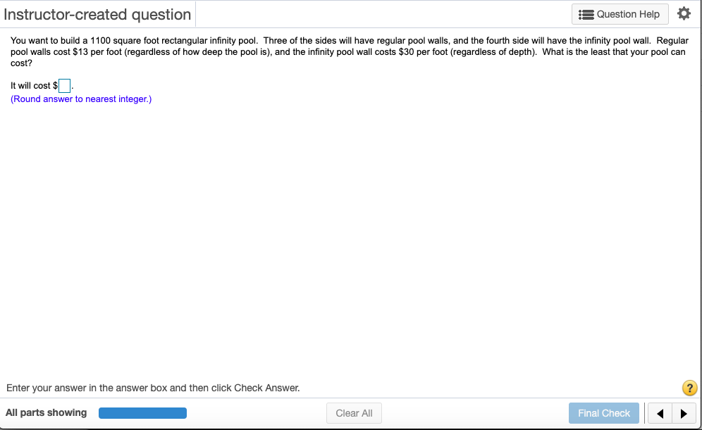Solved Instructor-created question Question Help You want to | Chegg.com
