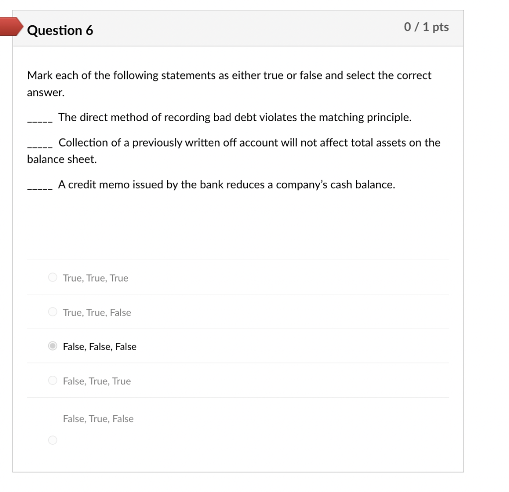 Solved Mark each of the following statements as either true | Chegg.com