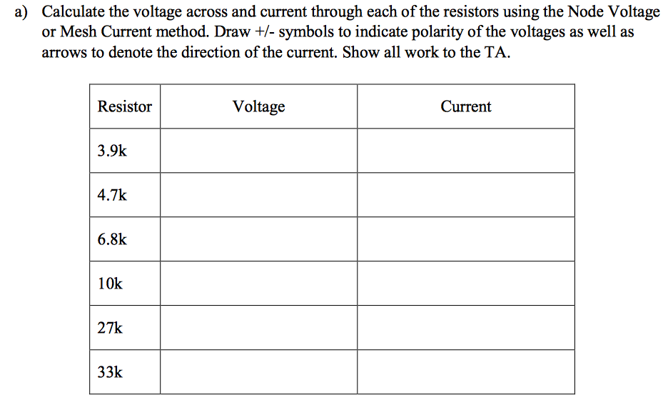 Solved 1. Use the Node Voltage Method or Mesh Current Method | Chegg.com
