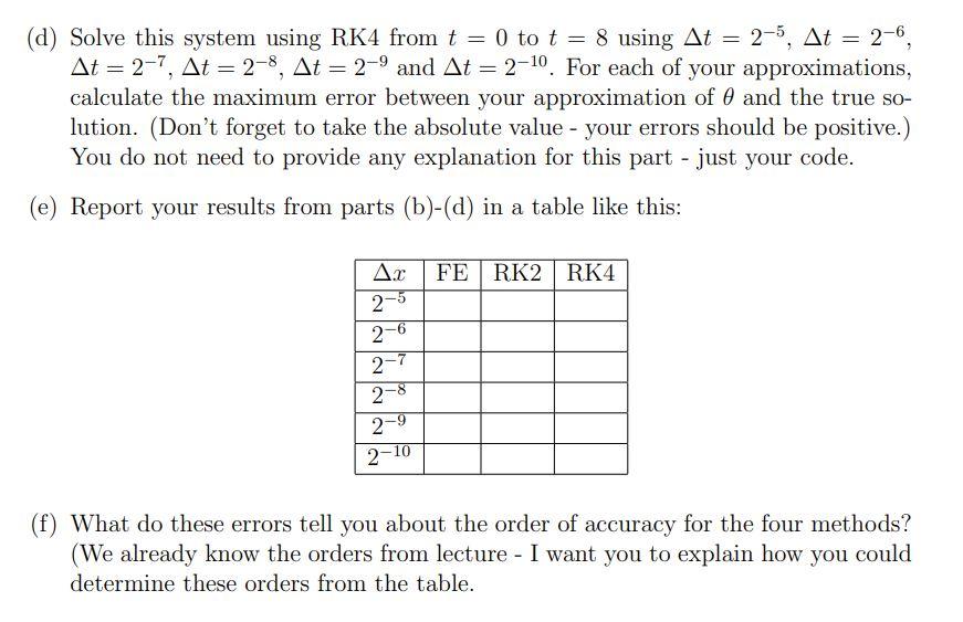 The second order differential equation | Chegg.com