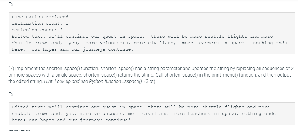 Solved 6.28 LAB*: Program: Authoring assistant (1) Prompt | Chegg.com