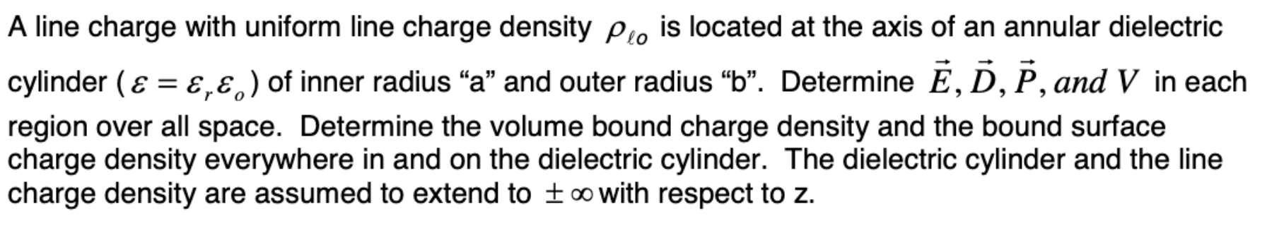 Solved A line charge with uniform line charge density peo is | Chegg.com