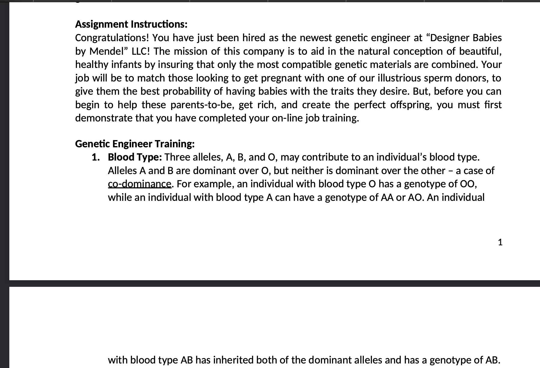 Solved BIOL 1101: Fundamentals of Biology Mendelian Heredity | Chegg.com