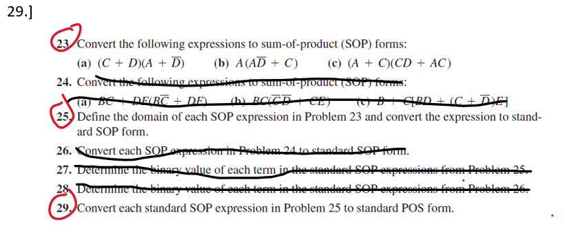 Solved 29.] 23Convert the following expressions to | Chegg.com