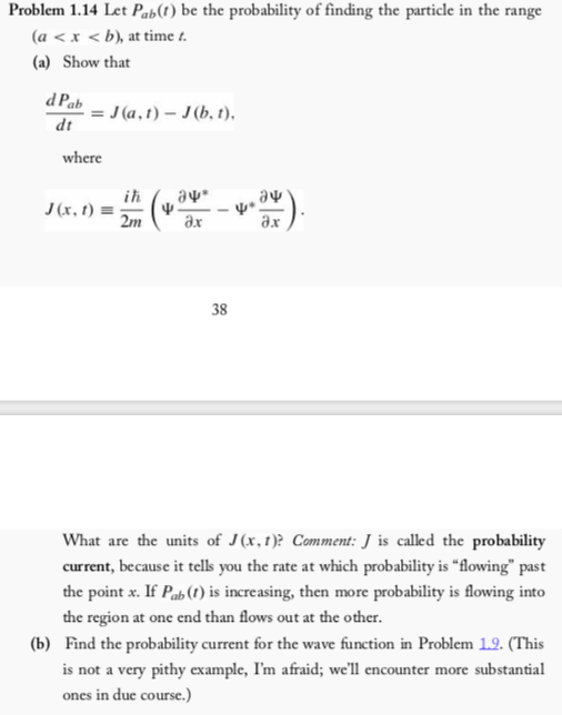 Problem 1.14 Let Pab(t) be the probability of finding | Chegg.com