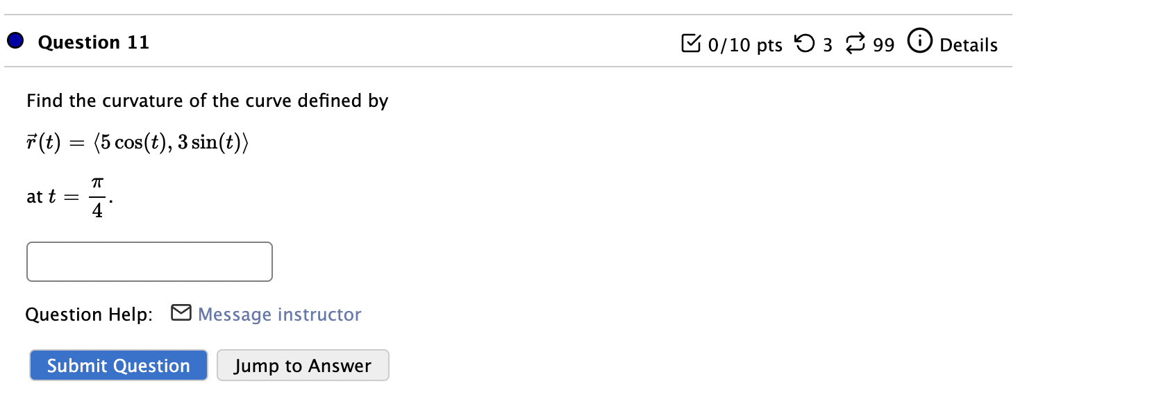 Solved Find the curvature of the curve defined by | Chegg.com