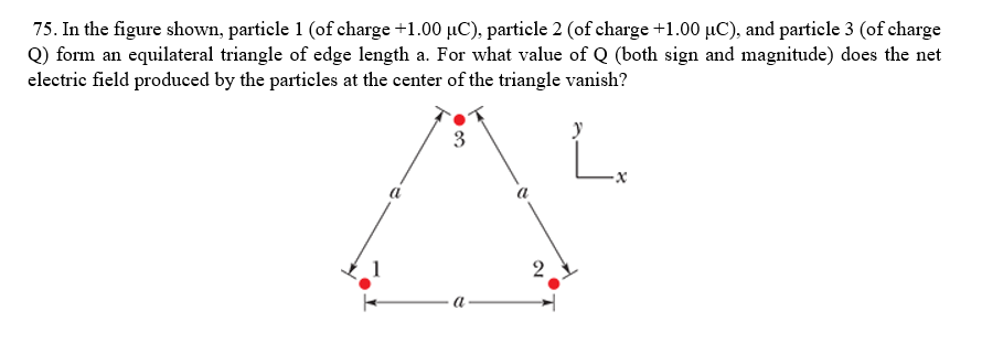 Solved In the figure shown, the three particles are fixed in | Chegg.com