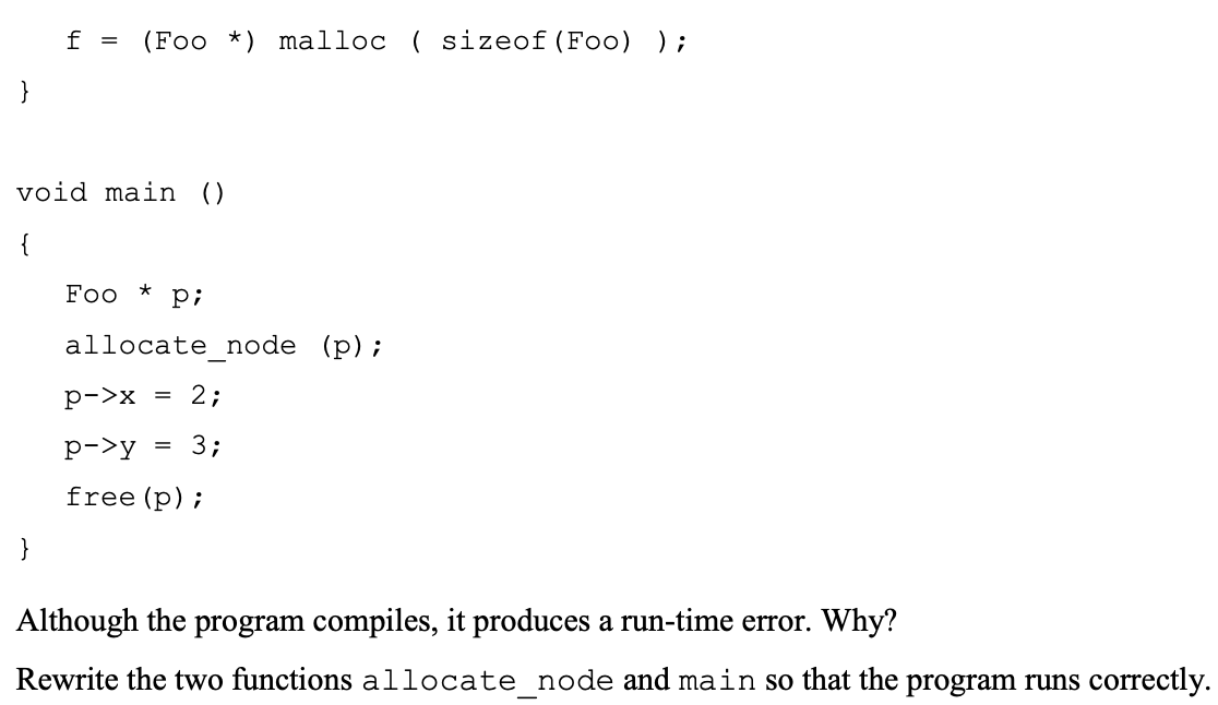 Solved (25 pts) Consider the following program, written in | Chegg.com