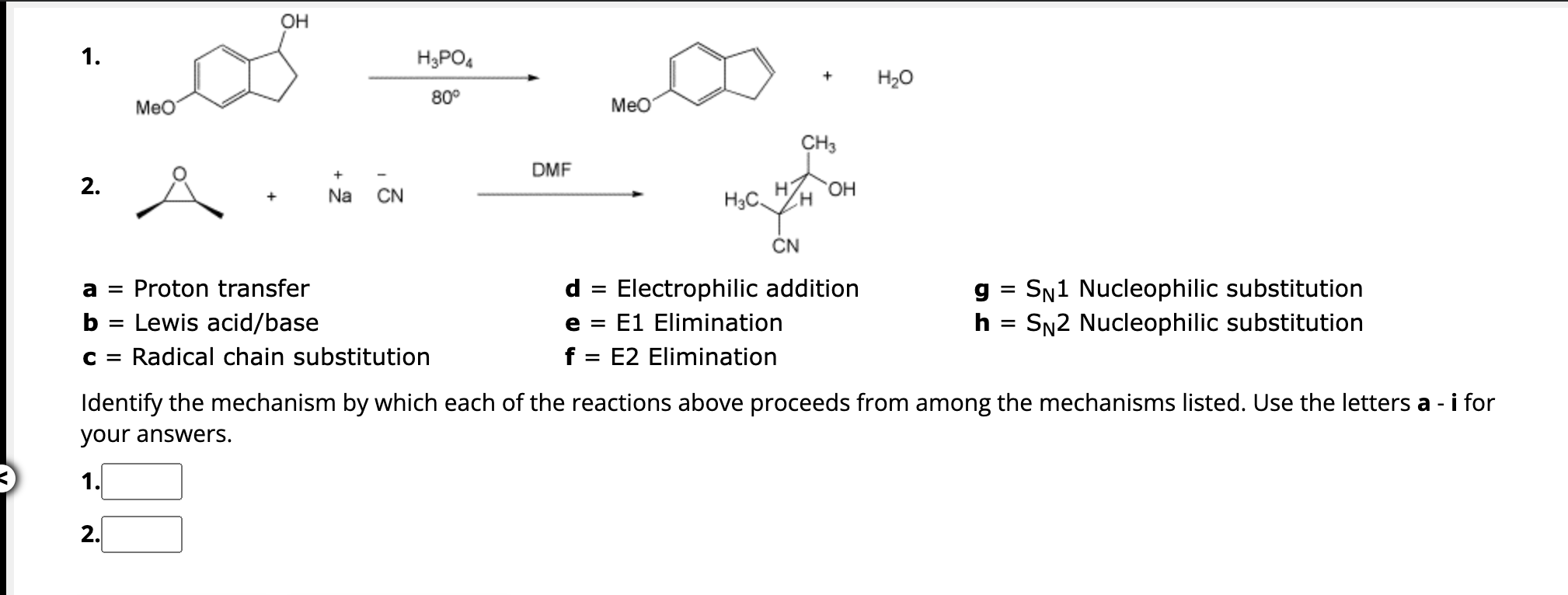 Solved CNa= ﻿Proton transferb= ﻿Lewis acid/basec= ﻿Radical | Chegg.com