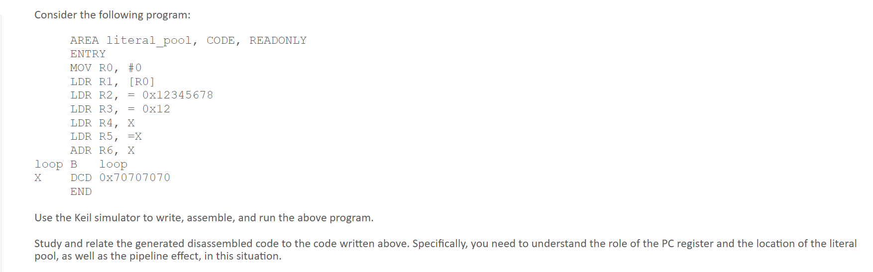 Solved 1. The value of R0 in hexadecimal without any leading | Chegg.com