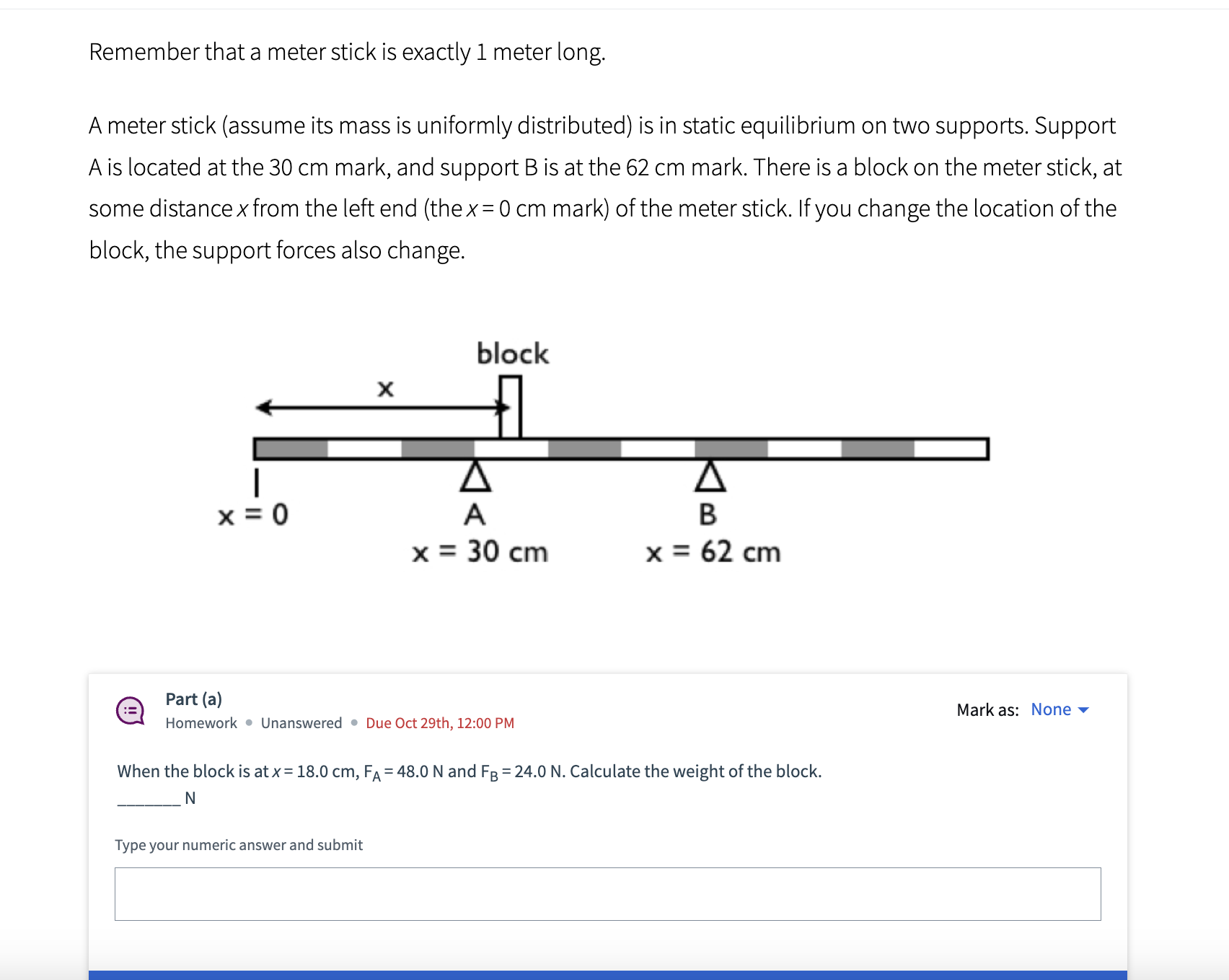 Solved Remember that a meter stick is exactly 1 ﻿meter | Chegg.com