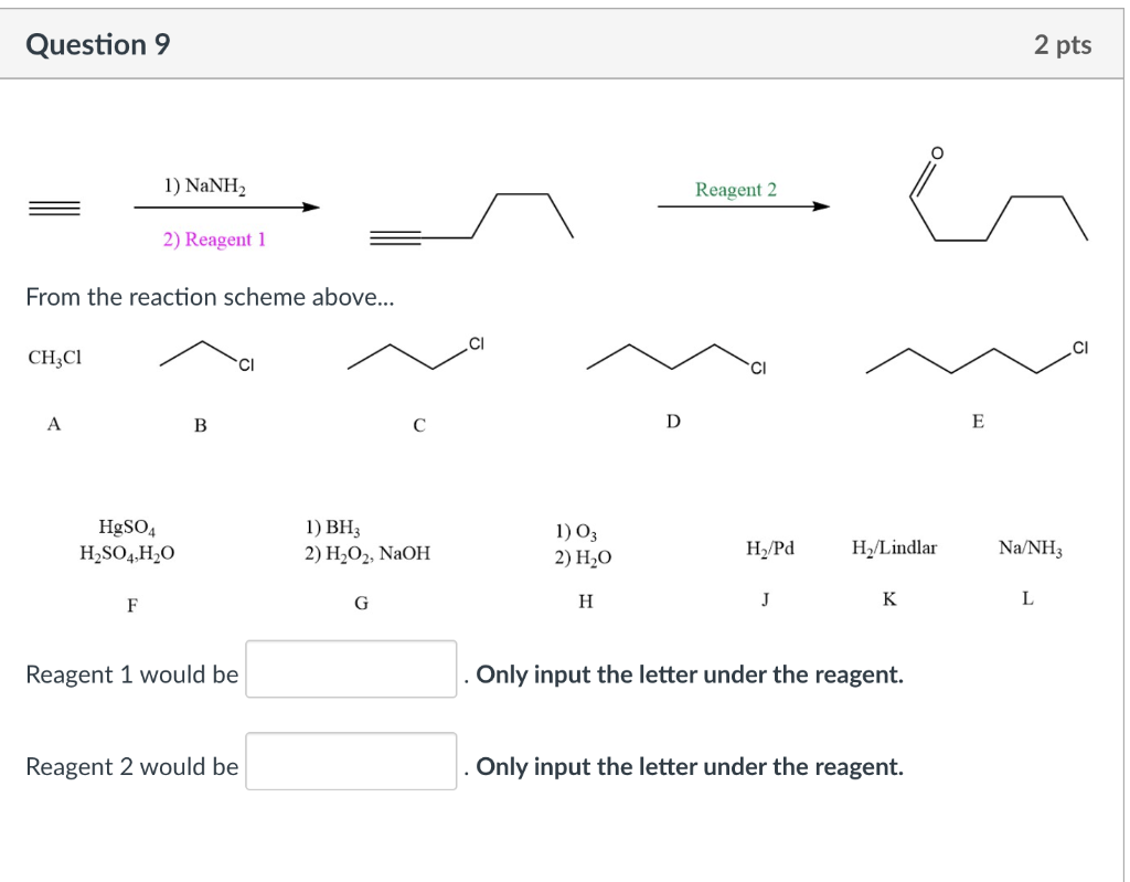 Solved From the reaction scheme above... CH3Cl A B C D E | Chegg.com