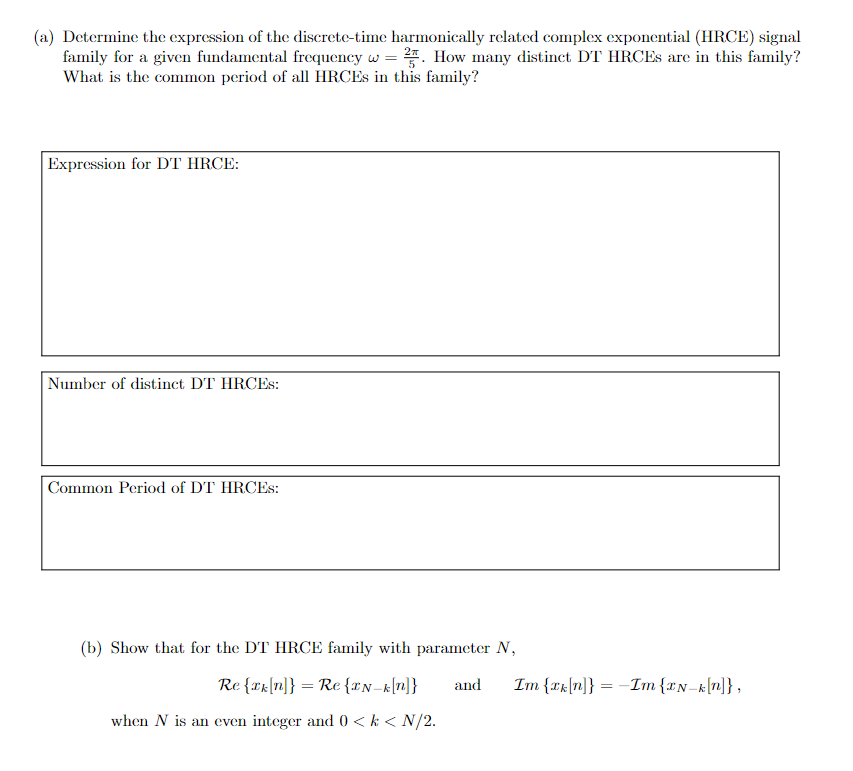 Solved a) Determine the expression of the discrete-time | Chegg.com