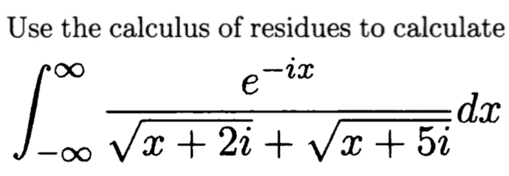 Solved Use the calculus of residues to calculate | Chegg.com