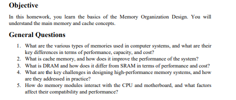 Solved Objective In this homework, you learn the basics of | Chegg.com