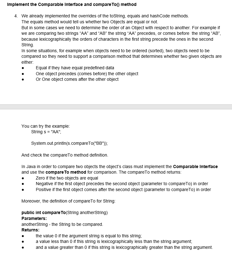 Solved Implement Tostring 1 Implement The Tostring 