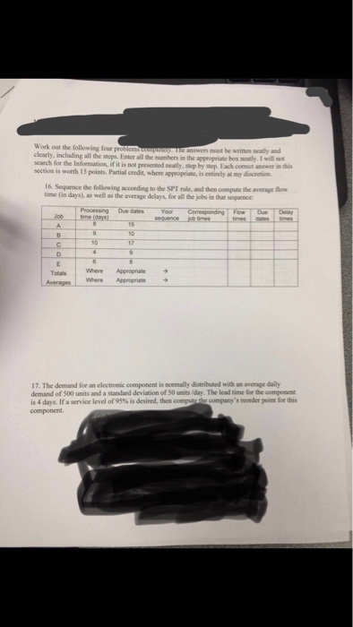 Solved Work out the following four problems clearly, | Chegg.com