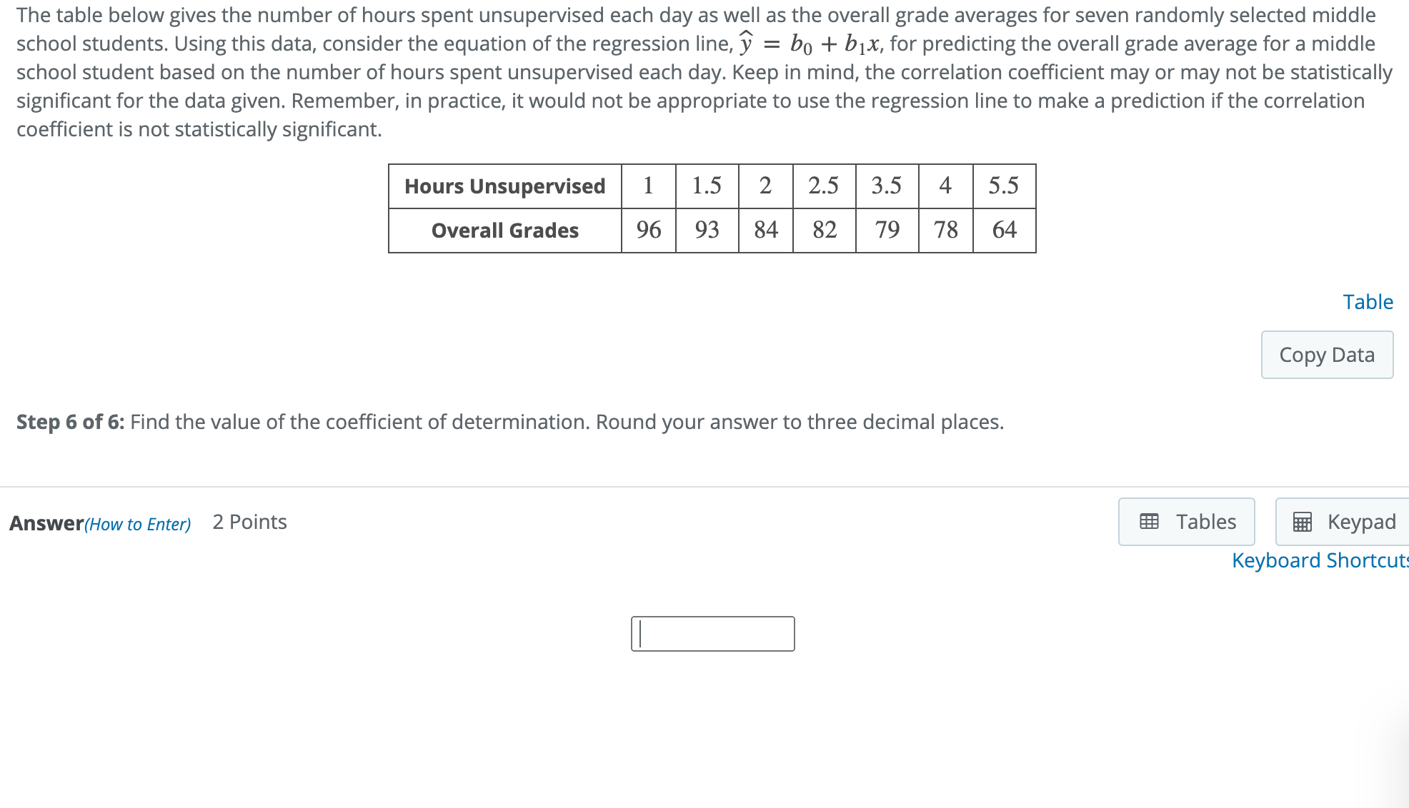 Solved The table below gives the number of hours spent | Chegg.com