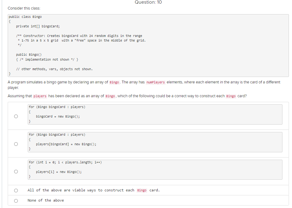 Solved Consider the following method. What will mystery List | Chegg.com