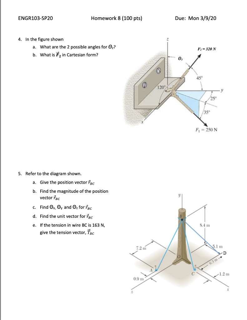 Solved ENGR103 Alabama homework 8 due 3/9 I know how to do | Chegg.com