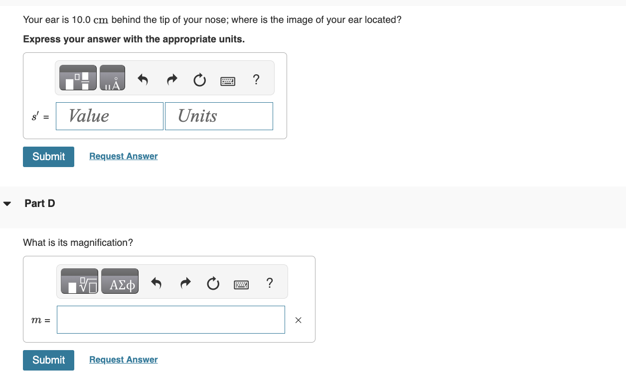 Solved Examining your image in a convex mirror whose radius | Chegg.com