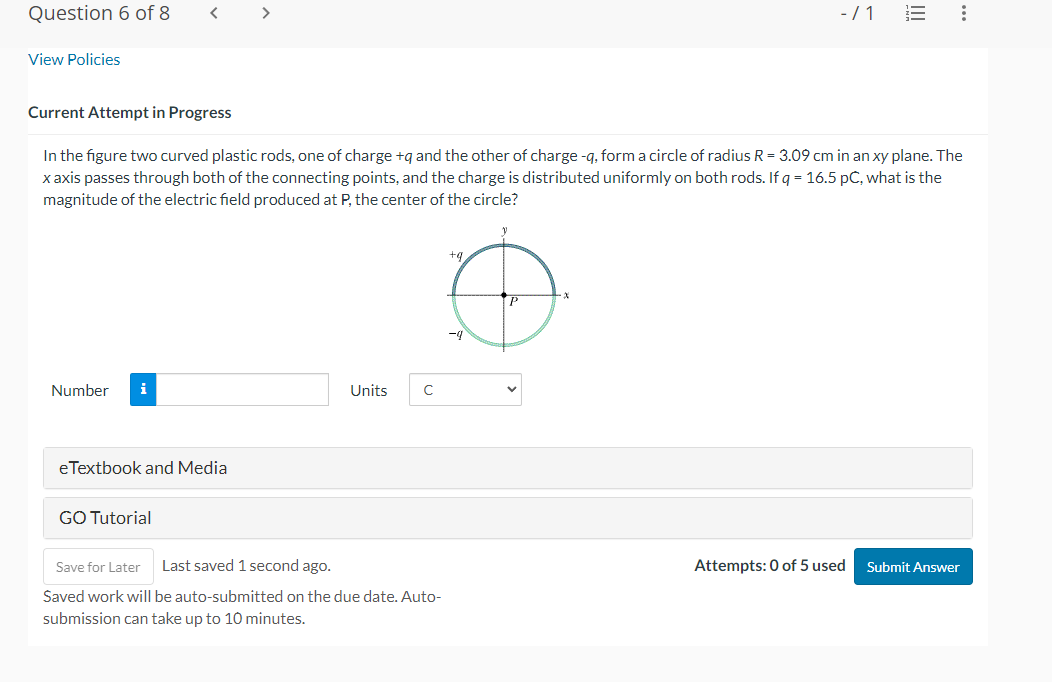 Solved In the figure two curved plastic rods, one of charge | Chegg.com