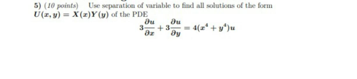 Solved Use separation of variable to find all solutions of | Chegg.com