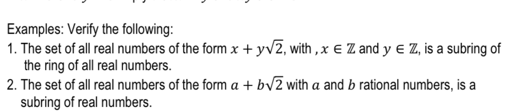 Solved Examples: Verify the following: 1. The set of all | Chegg.com