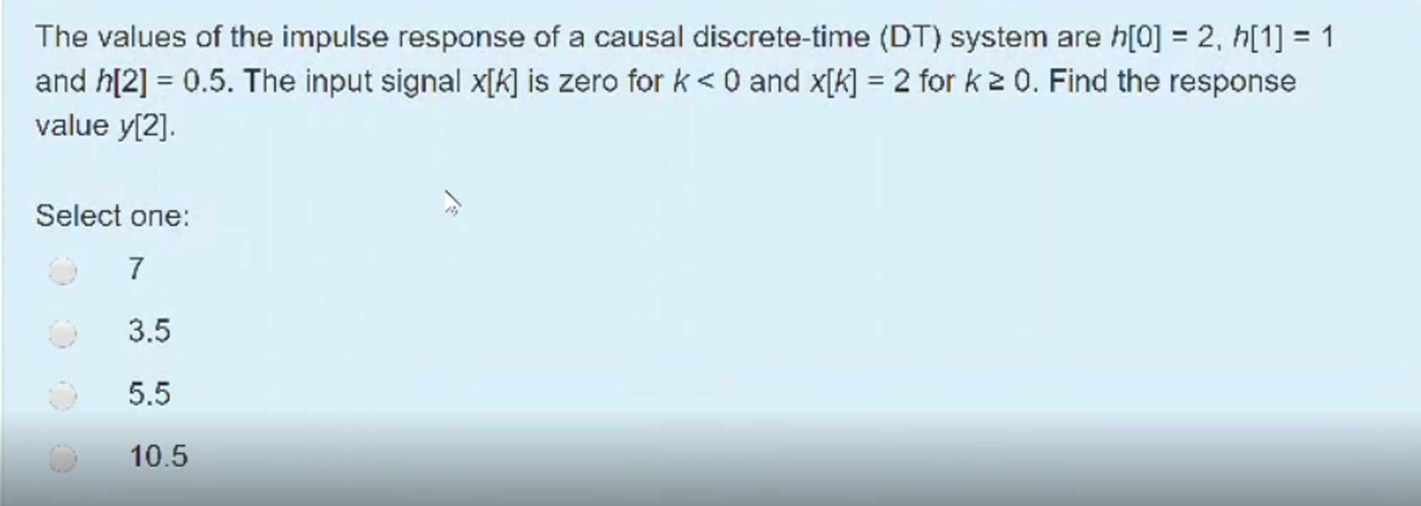 Solved The values of the impulse response of a causal | Chegg.com