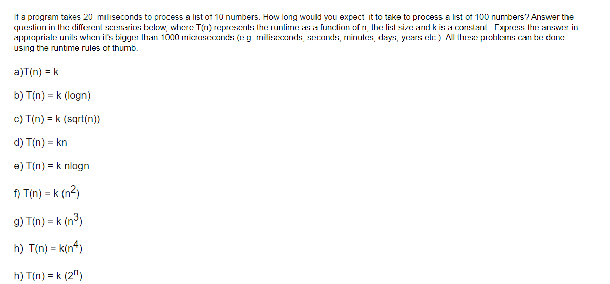 Solved Analysis of Algorithms homework need help Please | Chegg.com