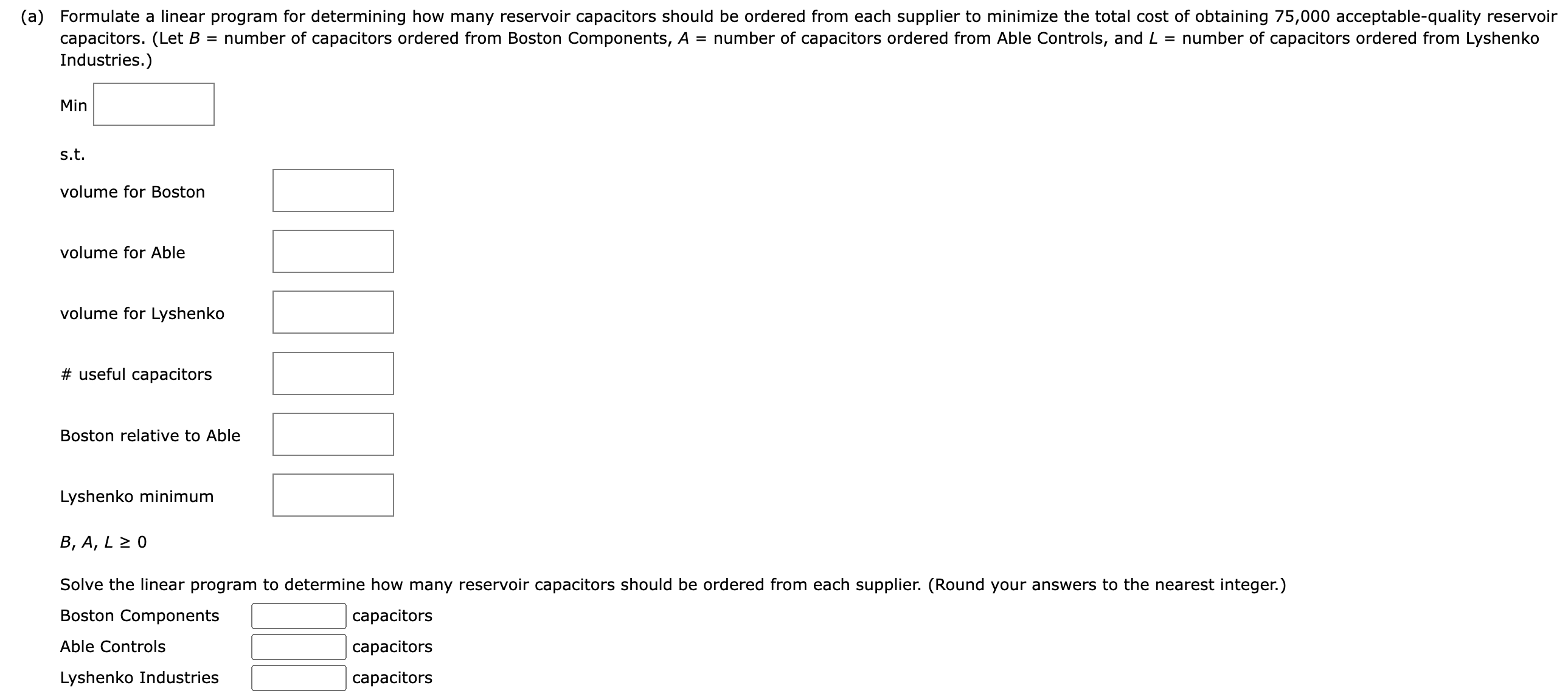 Solved Gulf Coast Electronics is ready to award contracts to | Chegg.com