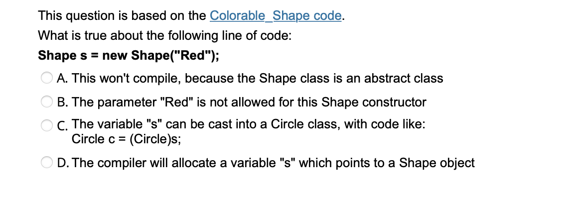 Solved This question is based on the Colorable_Shape code. | Chegg.com