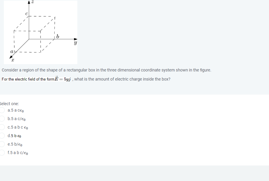 Solved Consider a region of the shape of a rectangular box | Chegg.com