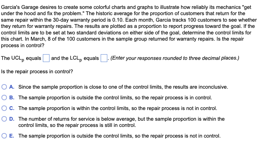 Solved Garcia's Garage desires to create some colorful | Chegg.com