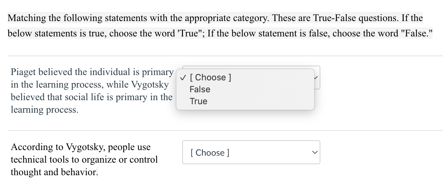 Solved Matching the following statements with the | Chegg.com