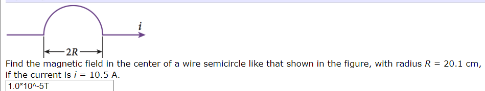 Solved Find the magnetic field in the center of a wire | Chegg.com