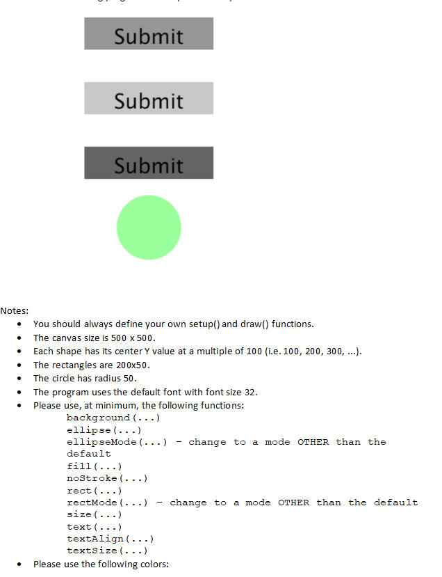 Solved Submit Submit Submit Notes: You should always define | Chegg.com