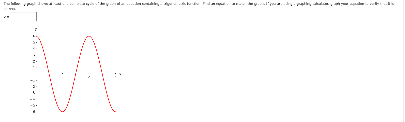 Solved The following graph shows at least one complete cycle | Chegg.com