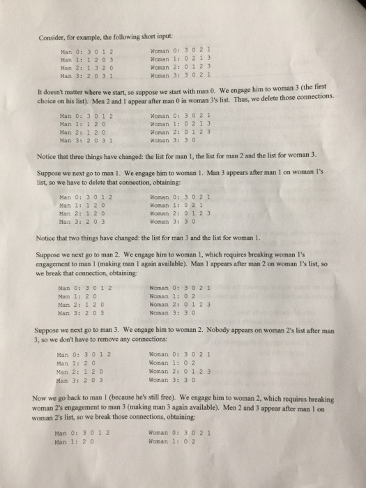 Solved Stable Marriage Problem Objectives: Practice | Chegg.com