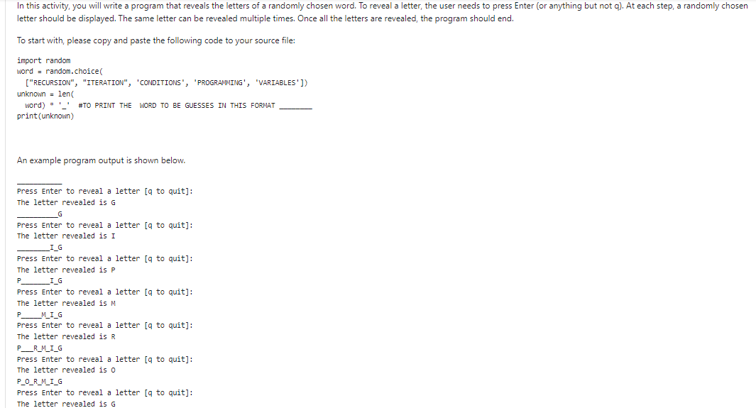 Solved In this activity, you will write a program that | Chegg.com