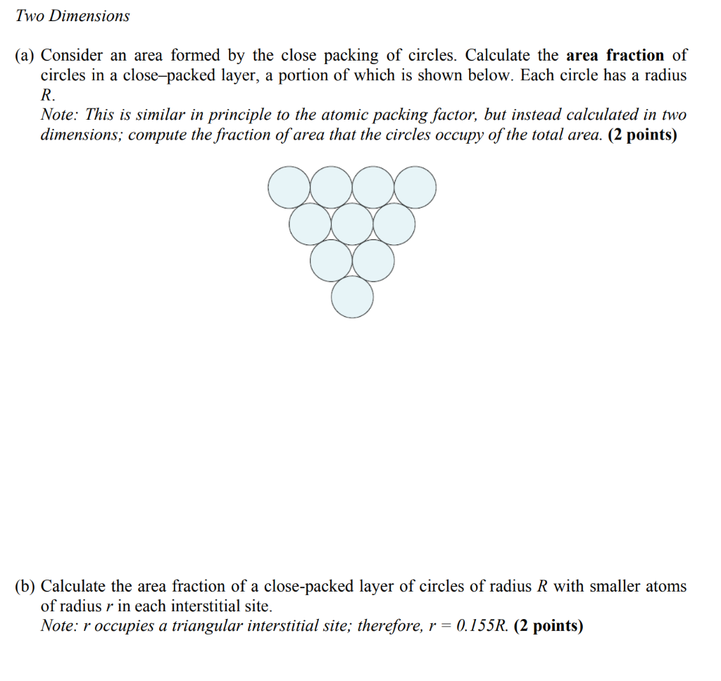 Two Dimensions (a) Consider an area formed by the | Chegg.com