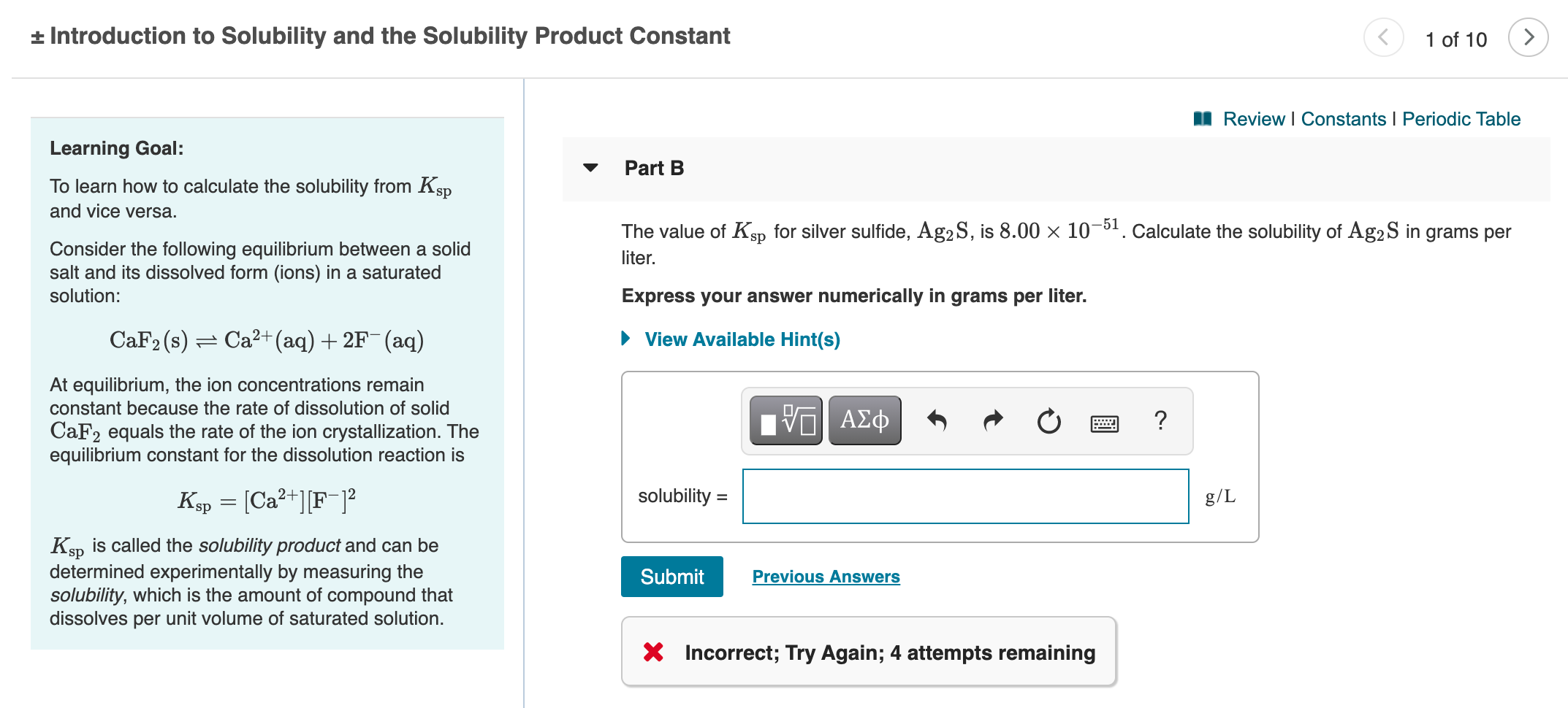 Solved The value of Ksp for silver sulfide, Ag2S, is | Chegg.com