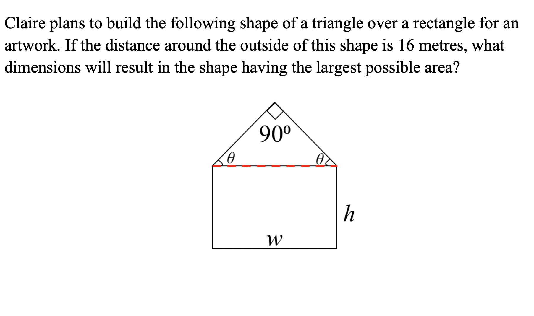 Solved Claire plans to build the following shape of a | Chegg.com