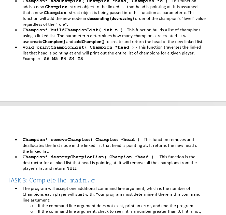 Solved Gameplay The game starts with 2 players having a list | Chegg.com