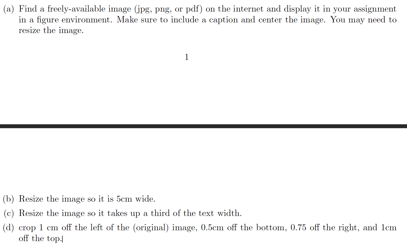 Solved 1. In Latex, figure out how to define your own | Chegg.com