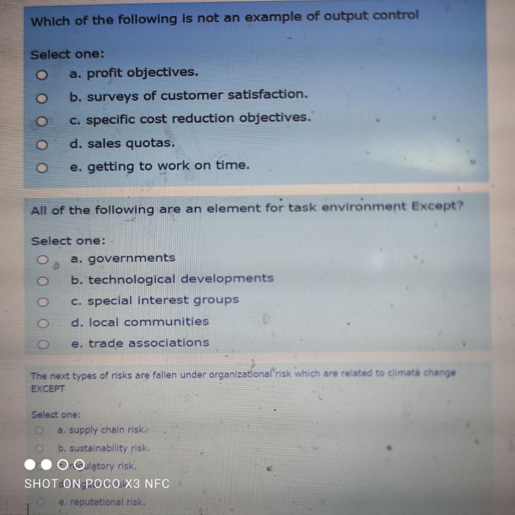 Solved Which of the following is not an example of output | Chegg.com