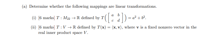 Solved (a) Determine whether the following mappings are | Chegg.com