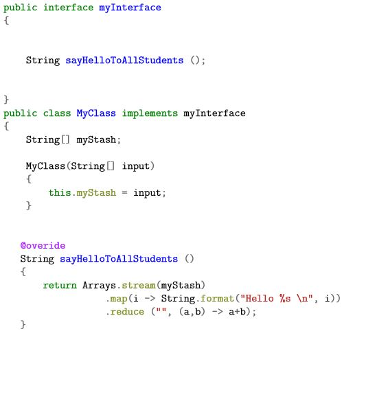 Solved public interface myInterface String | Chegg.com