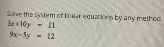 Solved Solve the systemSolve the system of linear equations | Chegg.com