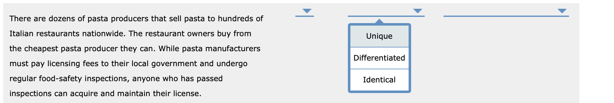 Solved For each of the following scenarios, identify the | Chegg.com